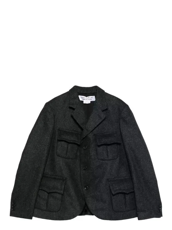 Comme Des Garçons Flap-pocket Military Jacket - Grey