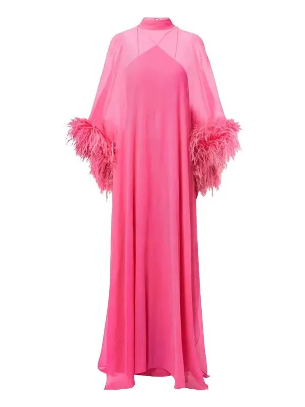 TALLER MARMO Feather-trim Tunic - Pink