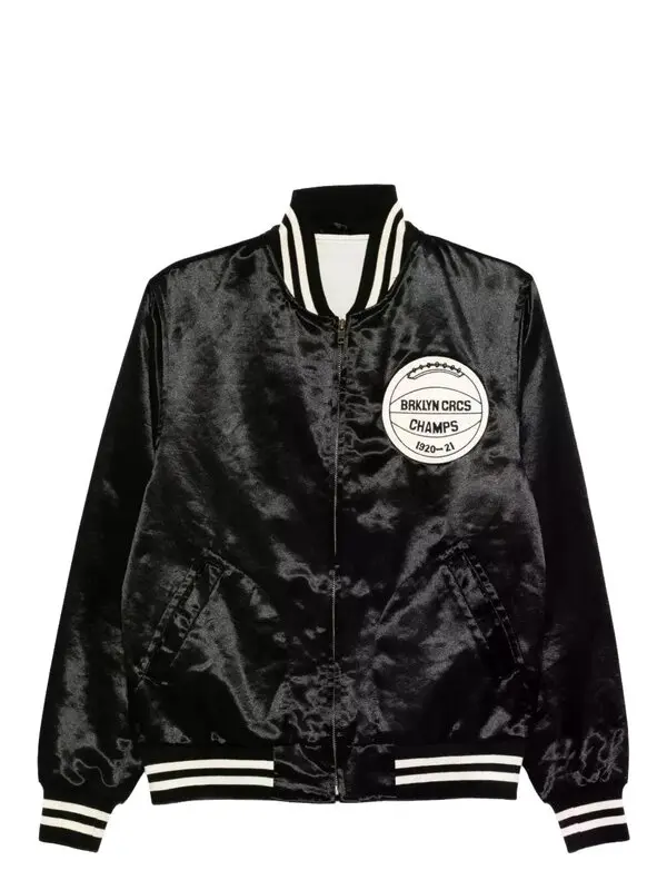 THE BROOKLYN CIRCUS Varsity Bomber Jacket - Black