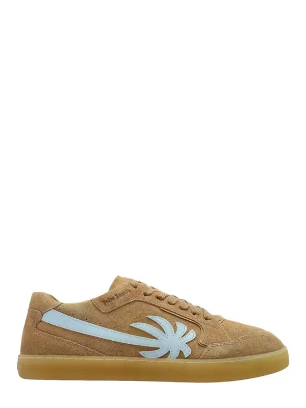 Palm Angels Palm Tree Leather Sneakers - Brown