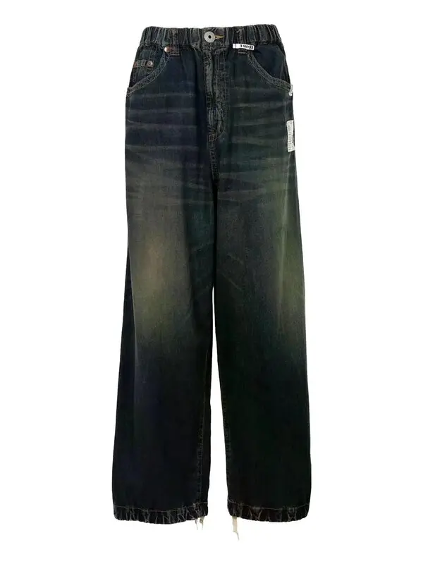 Mihara Yasuhiro Elasticated-waist Jeans - Blue