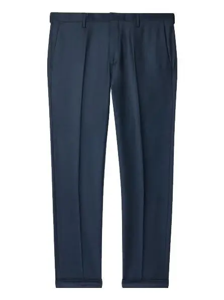 Paul Smith Slim-fit Wool-cashmere Flannel Trousers - Blue