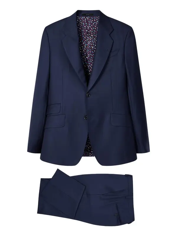 Paul Smith Navy Wool Suit - Blue