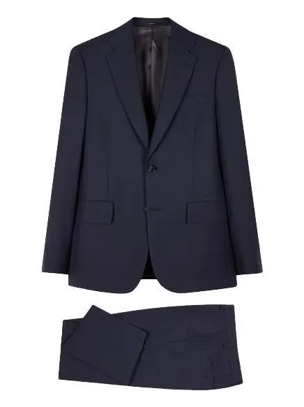 Paul Smith The Brierley Navy Wool 'a Suit To Travel - Blue