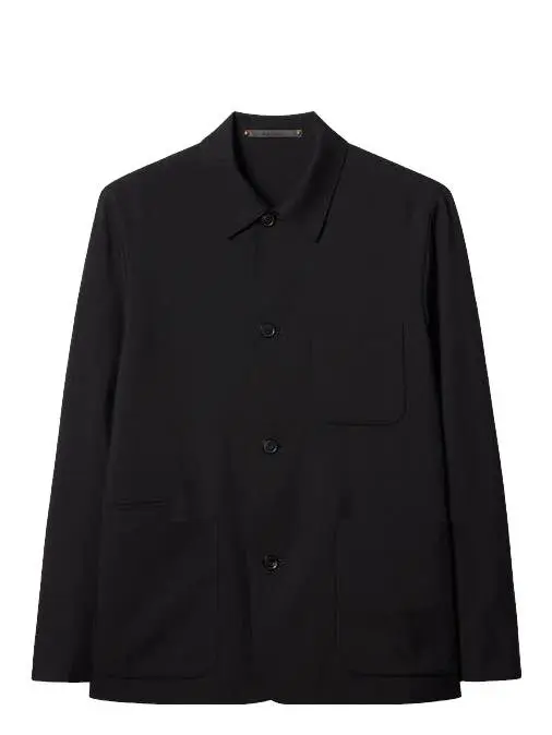 Paul Smith Two-ply Hopsack Wool Work Jacket - Black