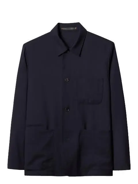 Paul Smith Navy Wool 'a Suit To Travel In' Work Jacket - Blue