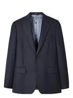 Paul Smith The Brierley Navy Sopra Visso Wool Blazer - Blue