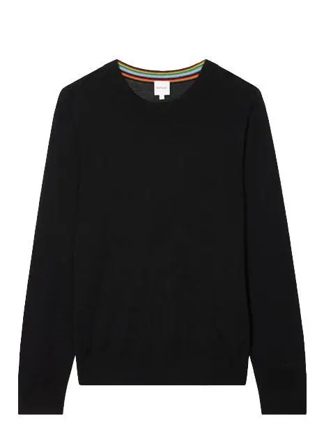 Paul Smith Merino Wool Crewneck Sweater - Black