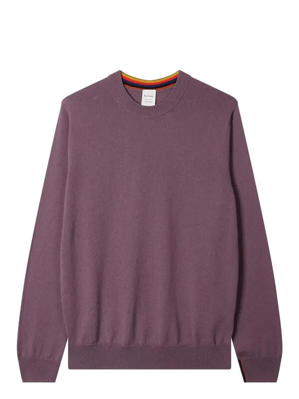 Paul Smith Cashmere Crew Neck Sweater - Purple