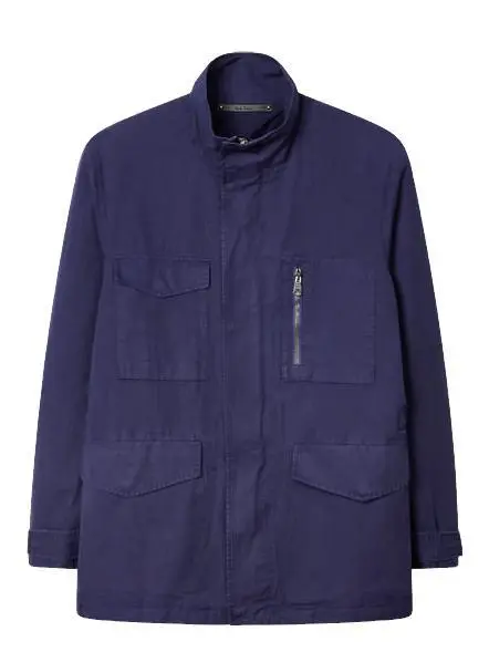 Paul Smith Cotton-linen Field Jacket - Blue