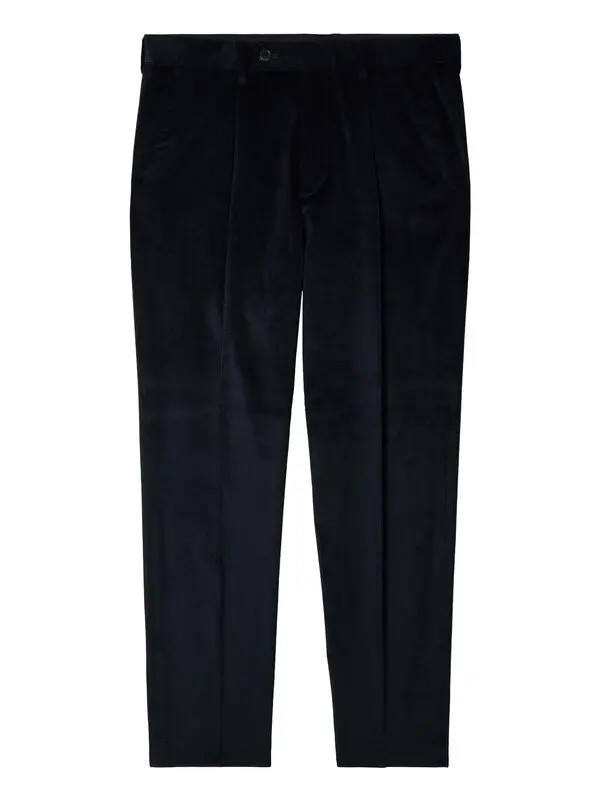 Paul Smith Tapered-fit Corduroy Trousers - Blue