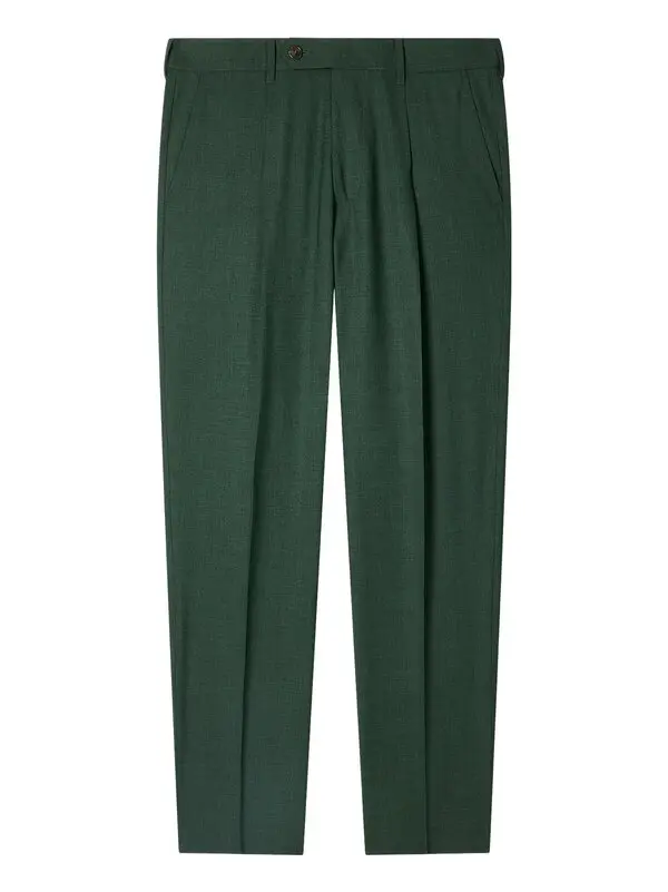 Paul Smith Tapered Wool Trousers - Green