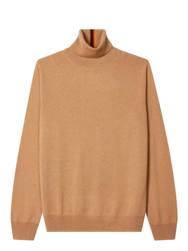 Paul Smith Roll Neck Cashmere Sweater - Orange