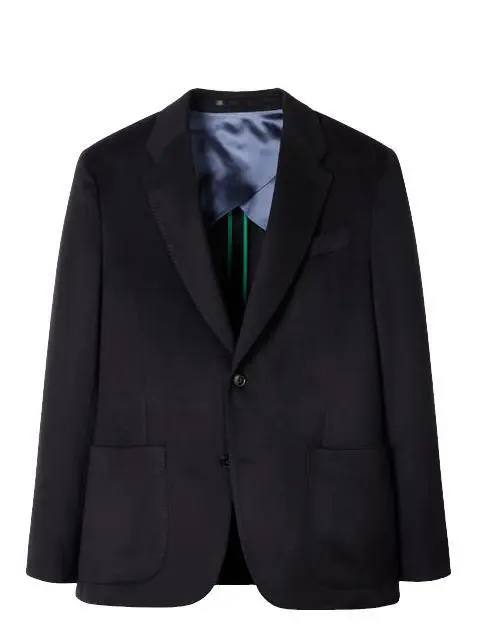 Paul Smith Navy Cashmere Two-button Blazer - Blue
