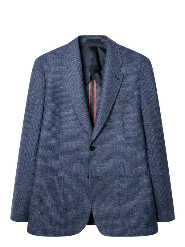 Paul Smith Wool-cashmere Buggy-lined Blazer - Blue