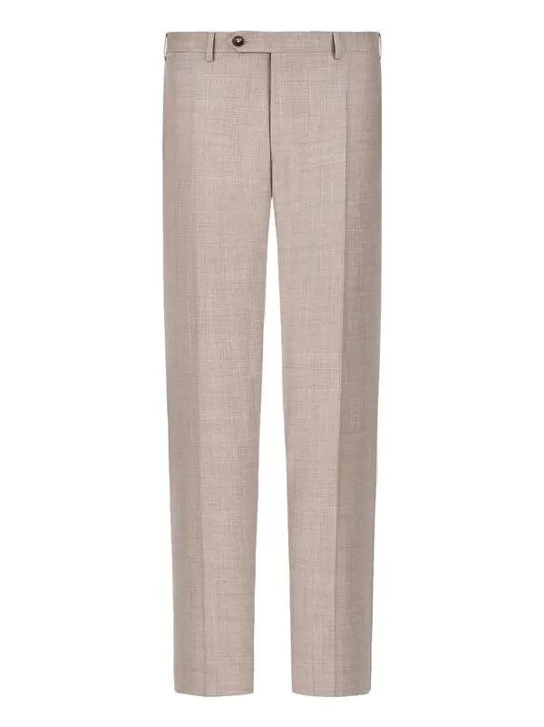 Canali 150's Wool Trousers - Beige