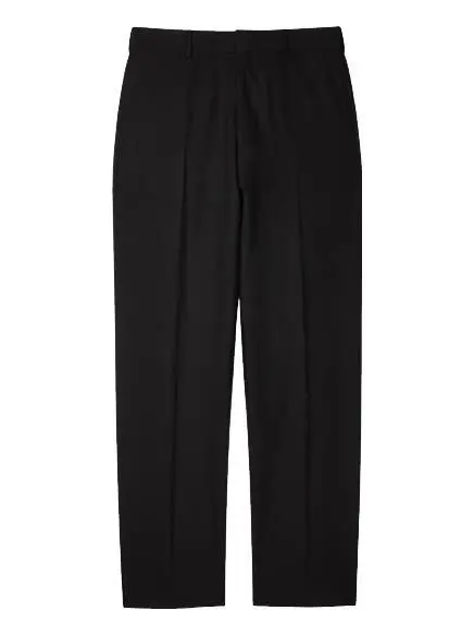 Paul Smith Wool-lyocell Straight-fit Trousers - Black