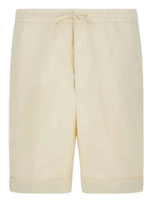 Canali Linen Bermuda Shorts - White