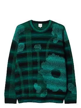 Paul Smith Floral Wool-alpaca Sweater - Green