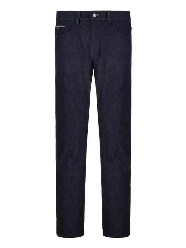 Canali Regular Fit Five-pocket Denim - Blue
