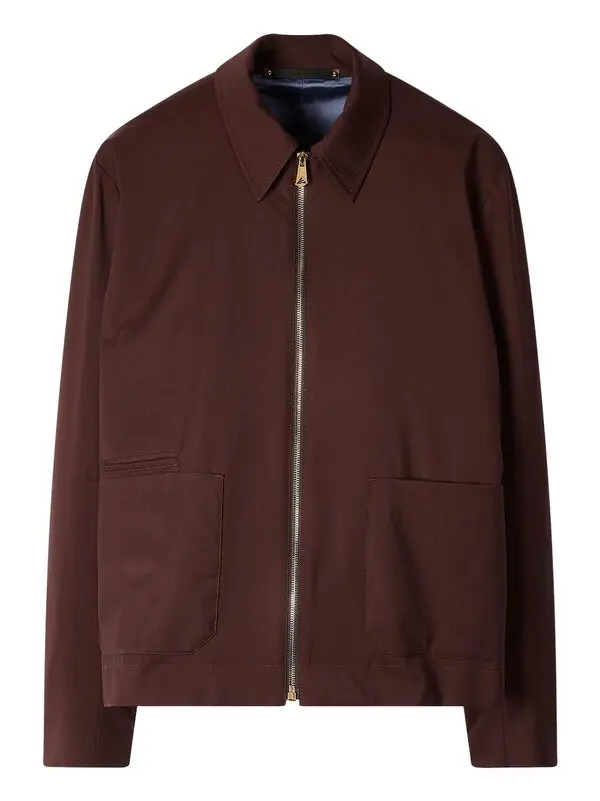 Paul Smith Wool Zip-up Jacket - Red