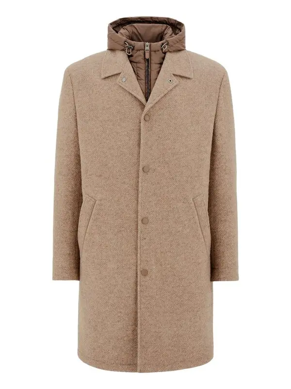 Canali 3-in-1 Wool Blend Car Coat - Beige