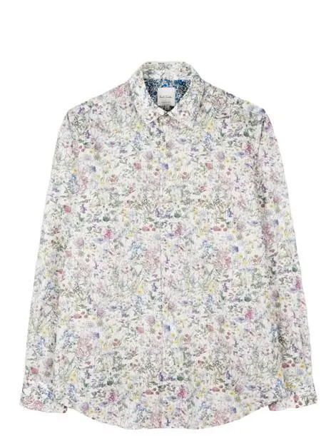 Paul Smith Tailored-fit 'liberty Floral' Shirt - White
