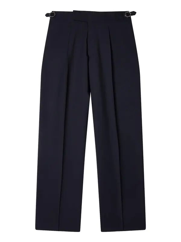 Paul Smith Single-pleat Wool-mohair Trousers - Blue
