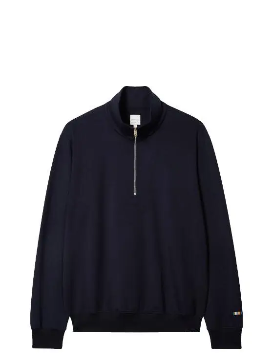 Paul Smith Half-zip Sweatshirt - Blue