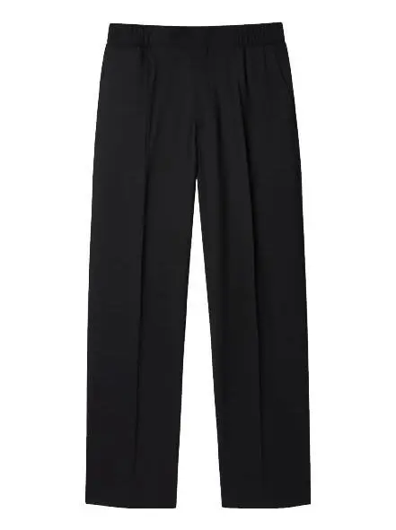Paul Smith Elasticated-waist Wool Trousers - Black