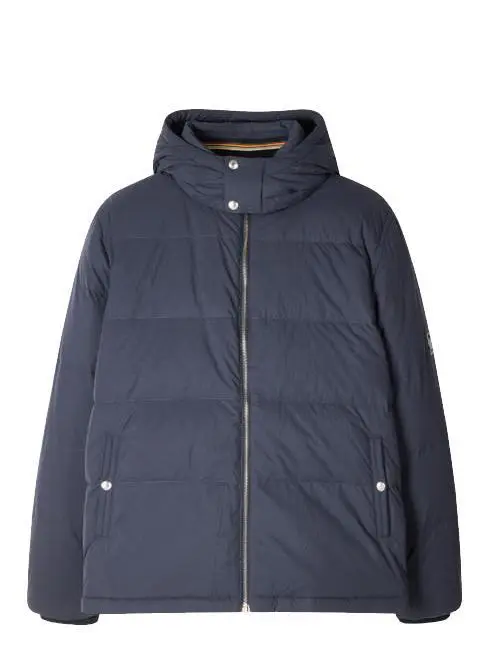 Paul Smith Down Jacket With Detachable Hood - Blue