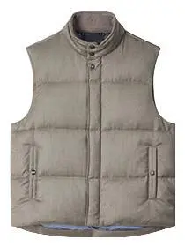 Paul Smith Overdyed Wool-cashmere Flannel Down Gilet - Grey