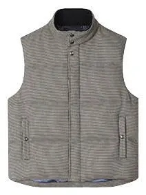 Paul Smith Houndstooth Down Gilet - Grey