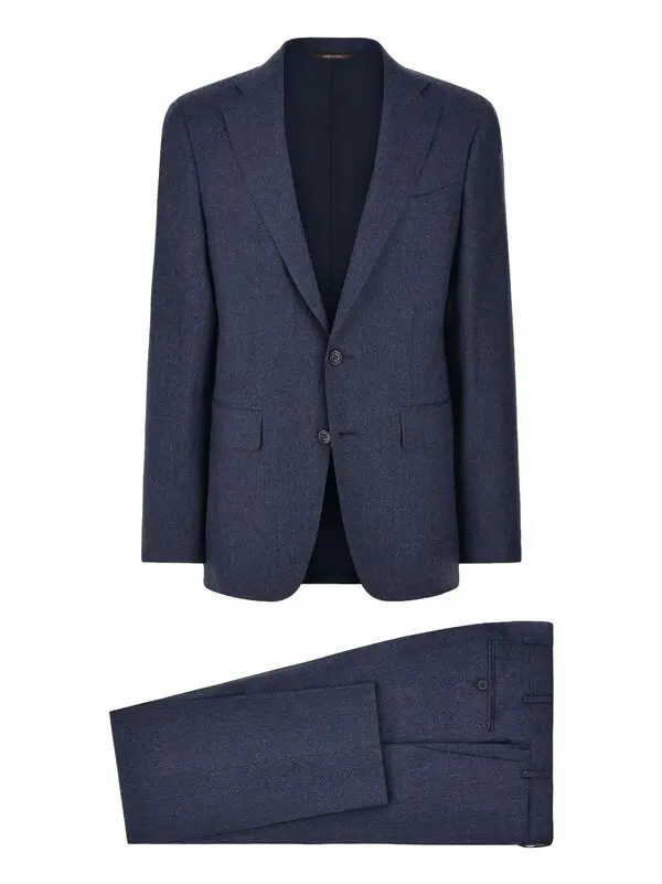 Canali Pure Impeccabile Wool Modern Cut Suit - Blue