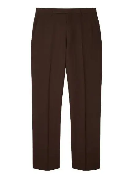 Paul Smith Tapered-fit Linen Trousers - Brown