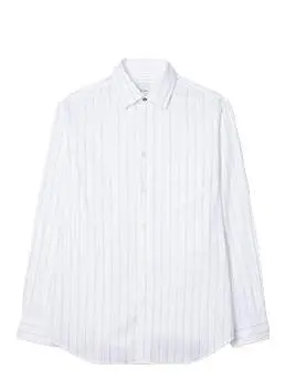 Paul Smith Modern-fit Fine Stripe Cotton Shirt - White