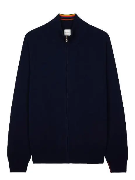 Paul Smith Cashmere Full-zip Cardigan - Blue