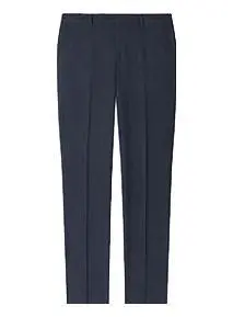 Paul Smith Check Stretch-wool Trousers - Blue