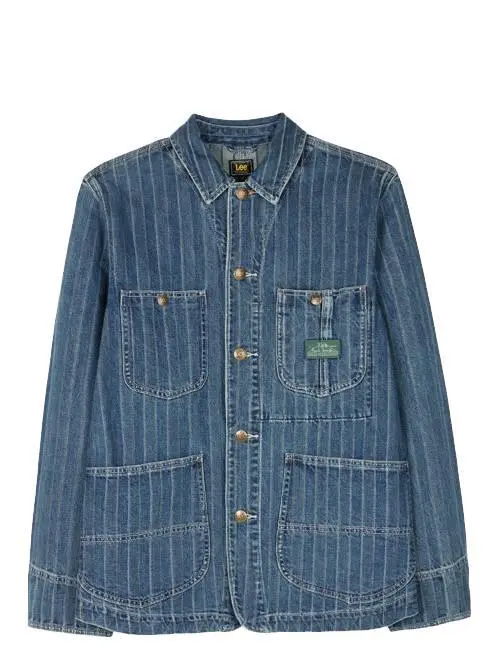 PAUL SMITH + LEE Mid-wash Chore Coat - Blue