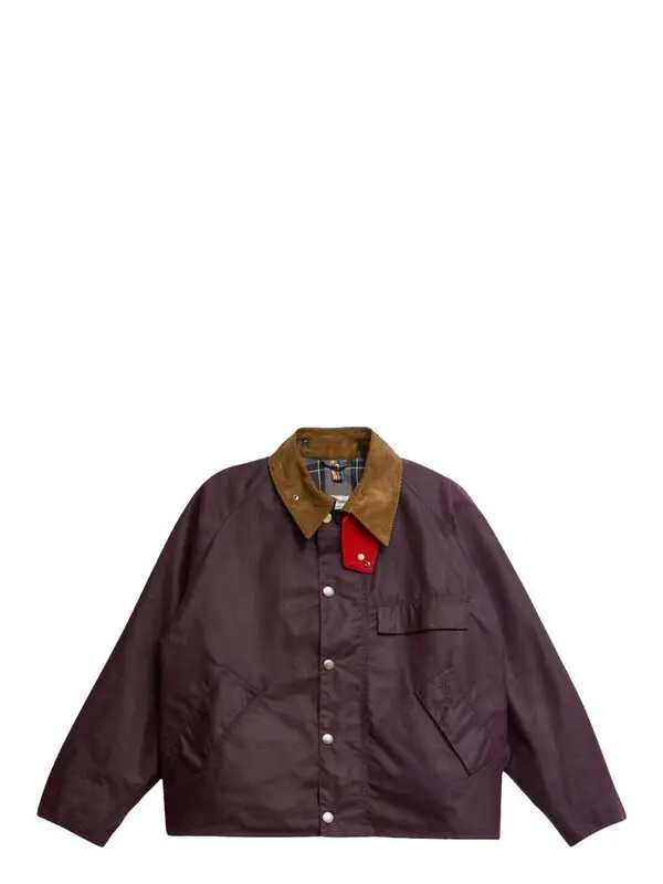 PAUL SMITH LOVES BARBOUR Loves Barbour Grape Transport Wax Jacket - Purple