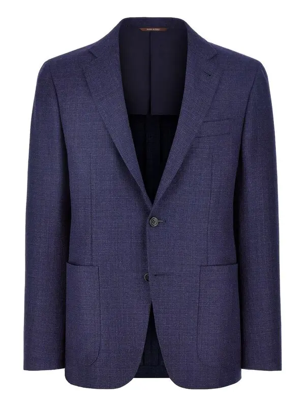 Canali Kei Modern Fit Wool Jacket - Blue