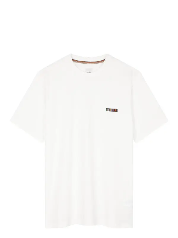 Paul Smith Signature Stripe' Logo T-shirt - White