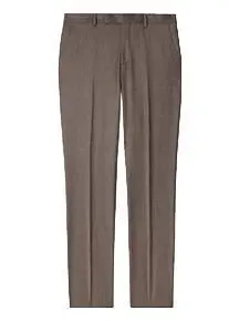Paul Smith Tapered-fit Wool-cashmere Flannel Trousers - Brown