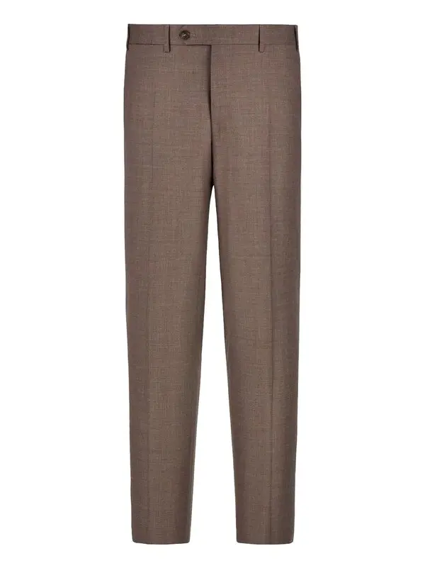 Canali Pants In 150's Wool - Brown