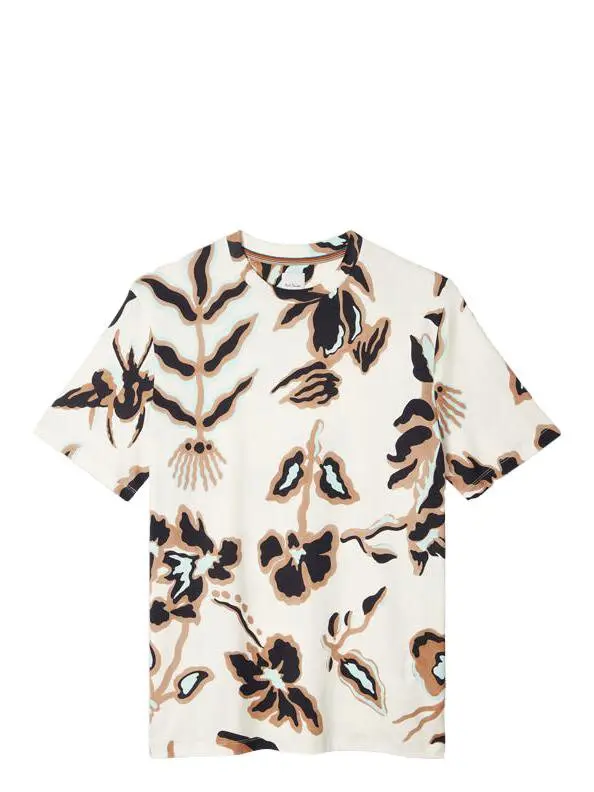 Paul Smith Ecru 'bohemia' Print T-shirt - White