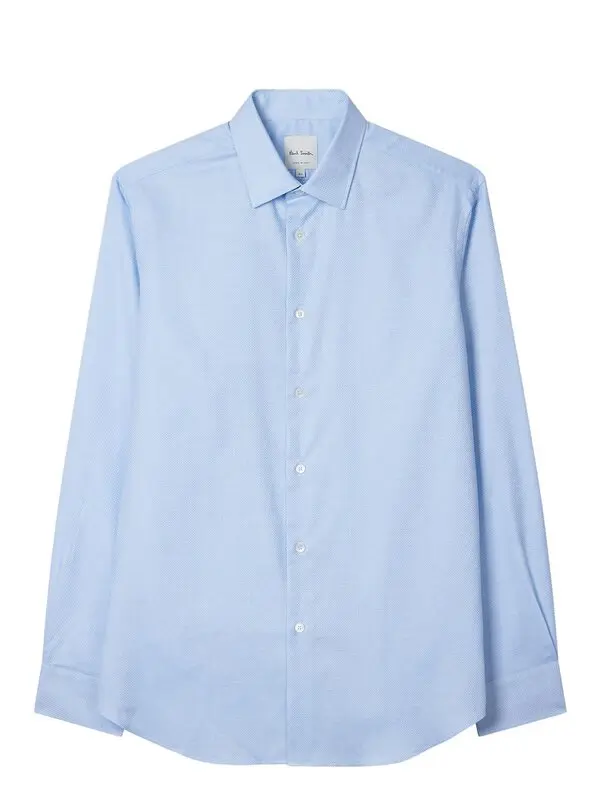 Paul Smith Tailored-fit Geo Easy Care Shirt - Blue