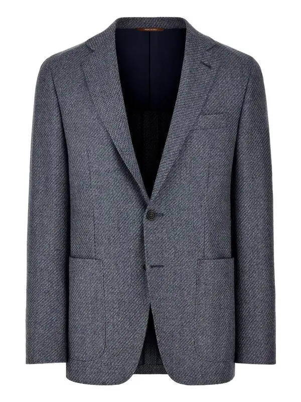 Canali Kei Modern Fit Pure Wool Jacket - Light Blue