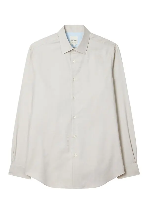 Paul Smith Tailored-fit Geo Easy Care Shirt - Grey