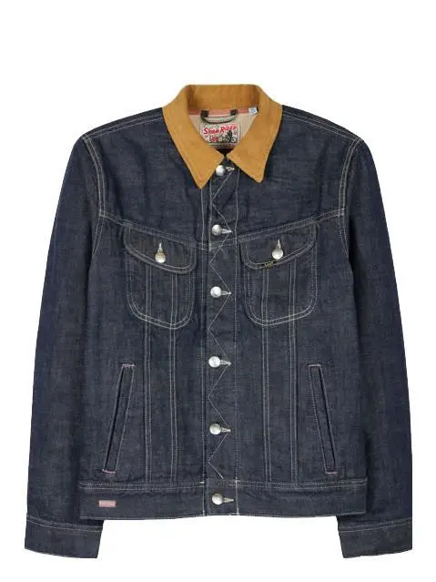 PAUL SMITH + LEE Indigo Selvedge Storm Rider Jacket - Blue