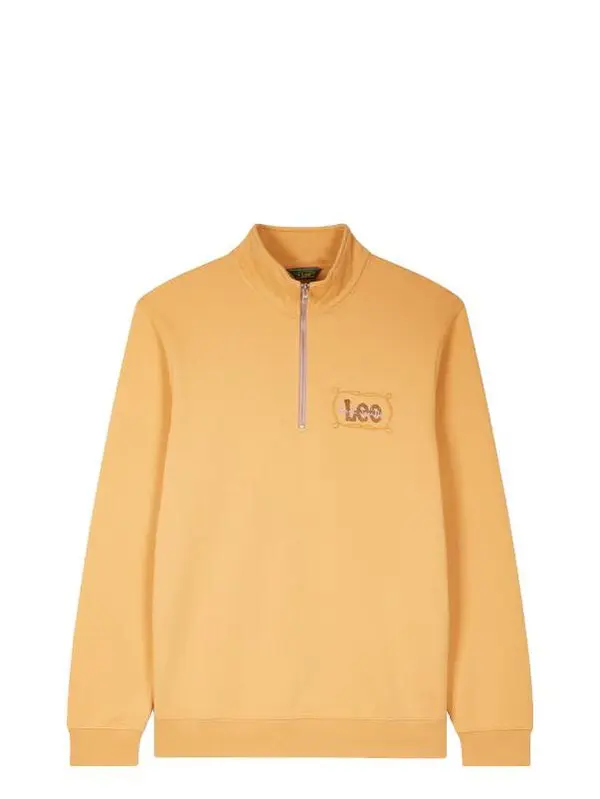 PAUL SMITH + LEE Quarter Zip Sweatshirt - Orange